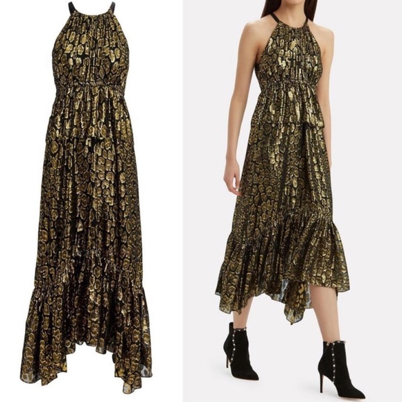 A.L.C. | Dresses | Alc Black Gold Metallic Dress Size 2 | Poshmark